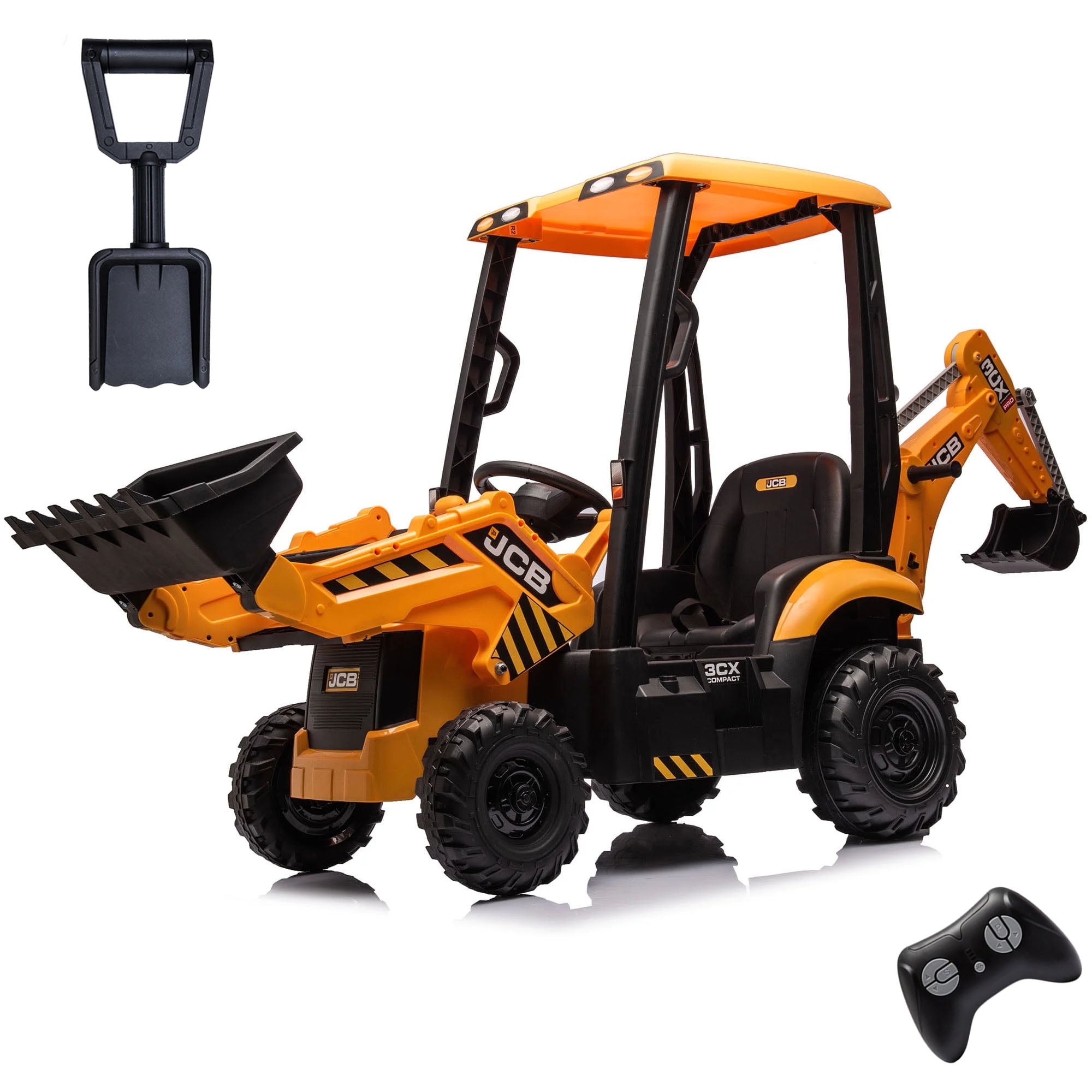 JCB Excavator Ride on & Bulldozer, 12V Battery Powered Construction Ve ...